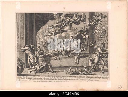 Jupiter changes king Lycaon into a wolf; Metamorphoses from Ovid ...