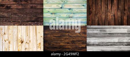 Collection of different wooden backgrounds Stock Photo - Alamy