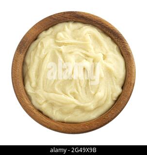 Mashed potato Puree with butter served green onion Stock Photo - Alamy