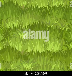 Seamless pattern. Meadow with dense grass, flowers and butterflies ...
