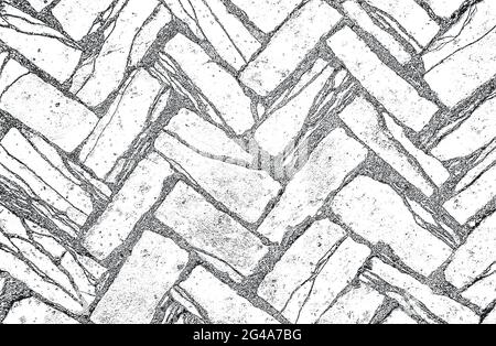 Distressed overlay texture of old brick wall, grunge background ...