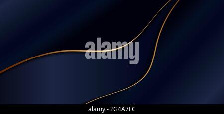 golden wave on blue background Stock Vector Image & Art - Alamy