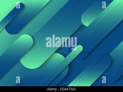 Green horizontal stripes gradient design art for backgrounds. Blurred ...