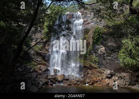 Trevathan Falls is a majestic and isolated fresh water waterfall ...