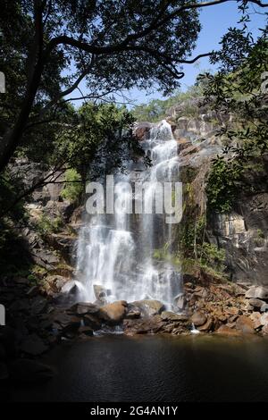 Trevathan Falls is a majestic and isolated fresh water waterfall ...