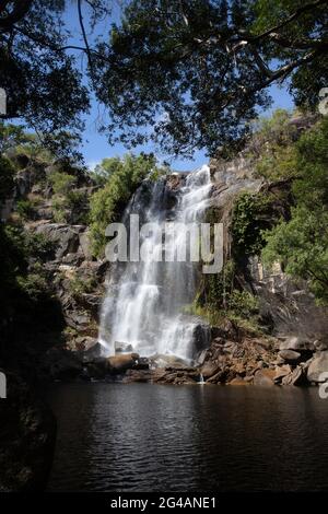 Trevathan Falls is a majestic and isolated fresh water waterfall ...