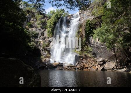 Trevathan Falls is a majestic and isolated fresh water waterfall ...