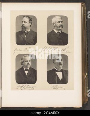 Portraits of four senate members of the state of New York, c. 1872 - in ...