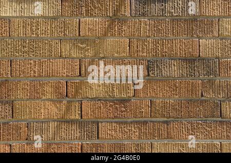 Ridged bricks forming an unusual wall at a Japan era hospital in ...