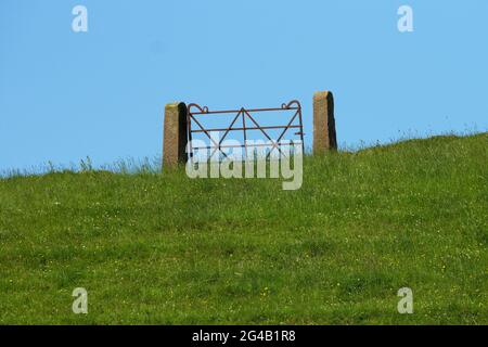 A Relic Gateway, Beckermet, Cumbria, England, United Kingdom Stock ...