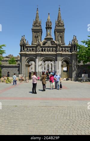 Nanguan catholic church in Shenyang was rebuilt in 1912 and is still in ...