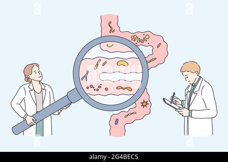 Digestive system and nutrition with young man cartoon vector ...