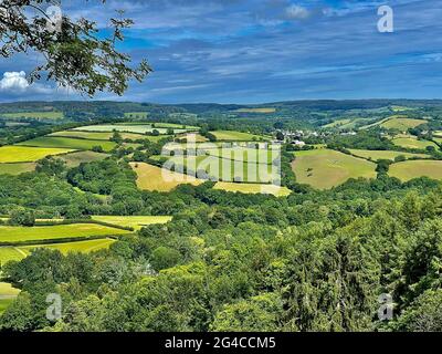 Aerial views of rolling farmland Stock Photo - Alamy