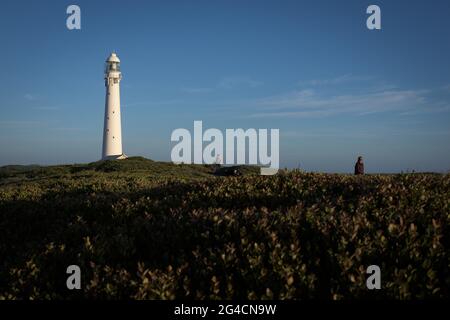 The Slangkop lighthouse in Kommetjie began operating in 1919 on South ...