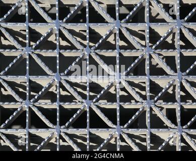 Road surface: Metal Grating on Bridge road Stock Photo - Alamy