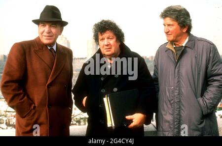 Telly Savalas, brothers Gus (c) and George (r) 1984 Photo by Adam Scull ...