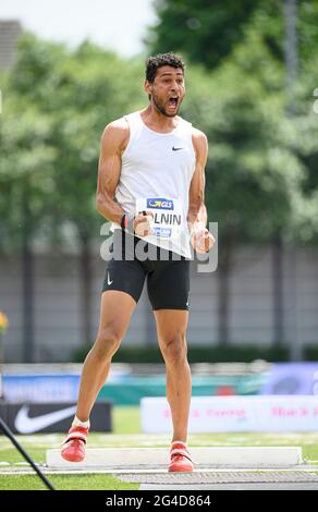 Ratingen, Deutschland. 19th June, 2021. jubilation Vanessa GRIMM (GER ...