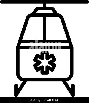 Medevac Icon. Editable Bold Outline With Color Fill Design. Vector ...