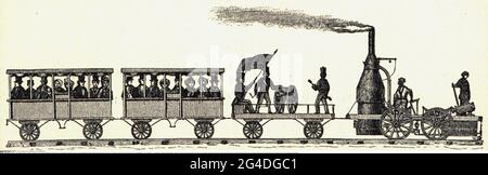 AMERICAN STEAM LOCOMOTIVES. Steam trains. 19th century, antique print ...
