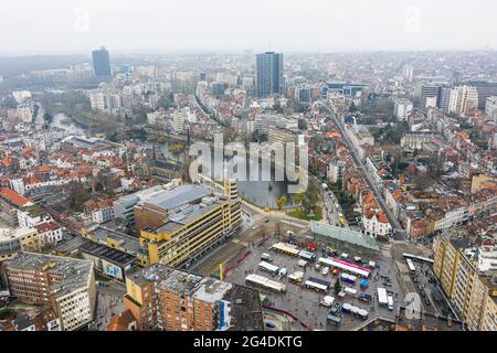Belgium, Brussels, Ixelles, Flagey square, Le Flagey, former House ...