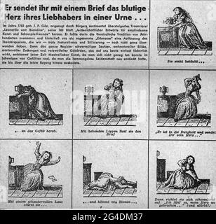 theatre / theater, actor, different postures, copper engraving, by ...