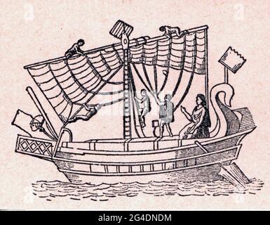 transport / transportation, navigation, ancient world, a Roman cargo ...