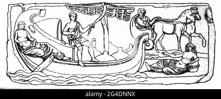 The Roman Empire - ships at a port Ship. Sail. Sails. Boat. Boats. Oar ...