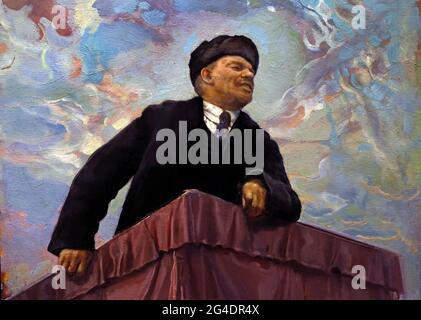 Lenin on the Rostrum 1927 by Isaak Brodsky ( Russian Revolution 1917 ...