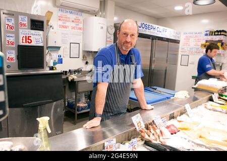 Angus McKinlay , 49, the owner of Joseph Cliff Fishmonger in Barnsley ...