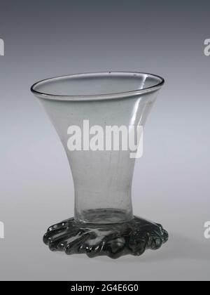 Cup on lobed foot, Small cup on lobed foot and trumpet-shaped cup ...