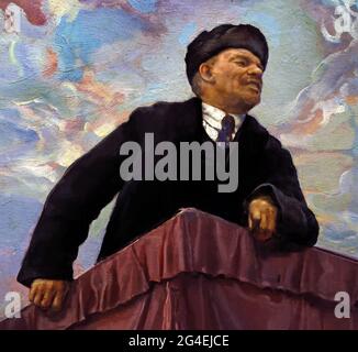 Lenin on the Rostrum 1927 by Isaak Brodsky ( Russian Revolution 1917 ...