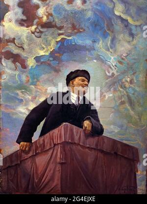 Lenin on the Rostrum 1927 by Isaak Brodsky ( Russian Revolution 1917 ...