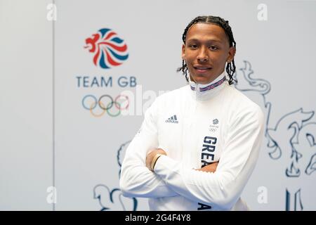 Kye Whyte during the kitting out session for the Tokyo Olympics 2020 at ...