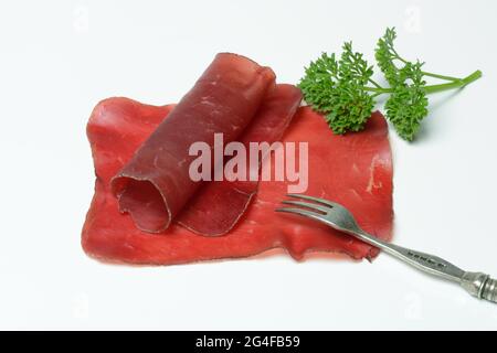 Buendner dried meat, Buendnerfleisch Stock Photo - Alamy