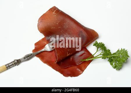 Buendner dried meat, Buendnerfleisch Stock Photo - Alamy