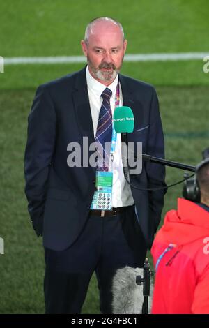 Scotland manager Steve Clarke on the pitch ahead of the UEFA Euro 2024 ...