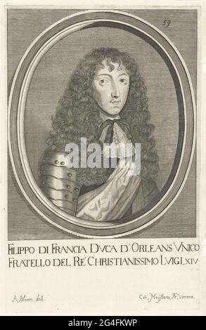 Portrait Of King Louis XIV & His Brother Duc D'Orleans A young King ...