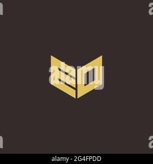 Initial EO logo template with modern frame. Minimalist EO letter logo ...