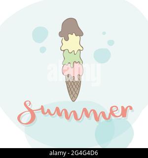 Cute hand drawn colorful lettering inspire in scandinavian style ...