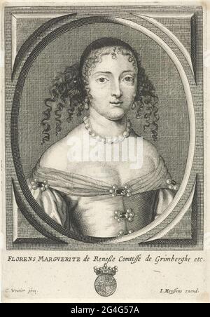 Portrait of Florentine Margarethe van Renesse van Elderen, Cornelis ...