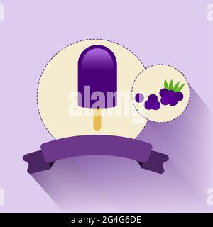 Popsicle label design Stock Vector Image & Art - Alamy