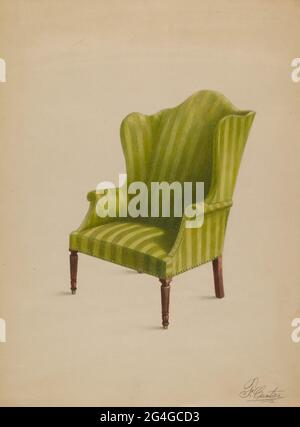 Wing Chair, c. 1936 Stock Photo - Alamy