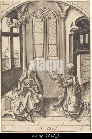 'Saint Luke Drawing the Virgin', 15th century. Artist: Rogier Van der ...