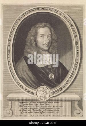 . Portrait of Robertus Keuchenius, professor in history and eloquence ...