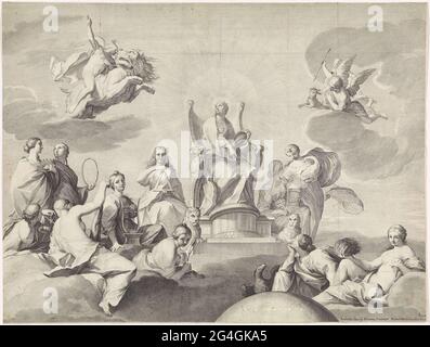 Angel with Scales and Throne Stock Photo - Alamy