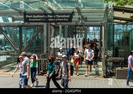 Port Authority Ferry Terminal, Brookfield Place, Battery Park Terminal ...