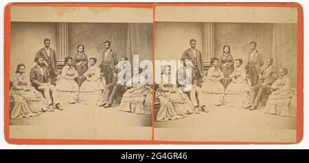 Group Portrait of Fisk University Jubilee Singers, with (from l. to r ...
