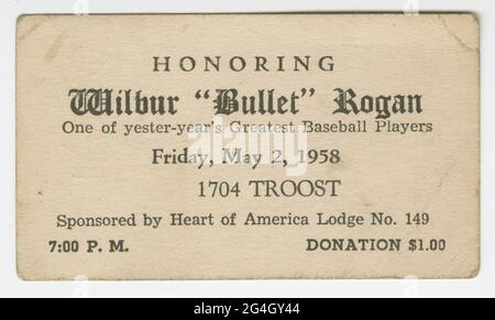 Wilbur "Bullet" or "Bullet Joe" Rogan was an African-American hall of ...