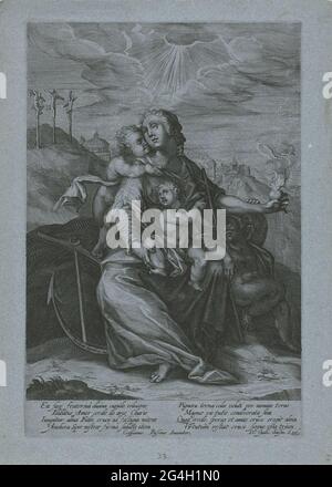 Fides (faith); Fides; The three theological virtues. Fides with a cross ...