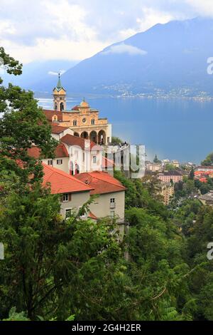 Locarno, located at the southern foot of the Swiss Alps. Switzerland ...